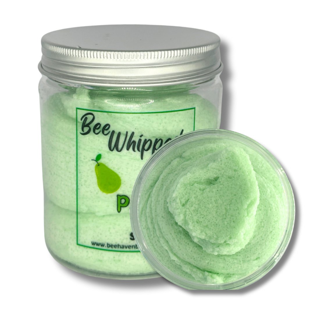 Bee Whipped Foaming Sugar Scrub - Pear – Bee Haven Bodycare & Gifts