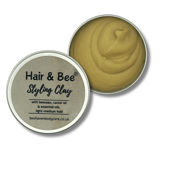 Beeswax Hair Styling Clay - Hair & Bee® Natural – Bee Haven Bodycare ...