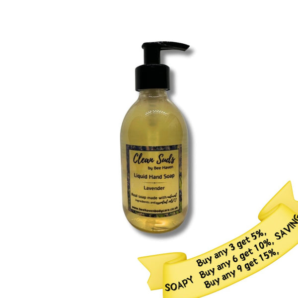 Natural Liquid Hand Soap - Lavender – Bee Haven Bodycare & Gifts